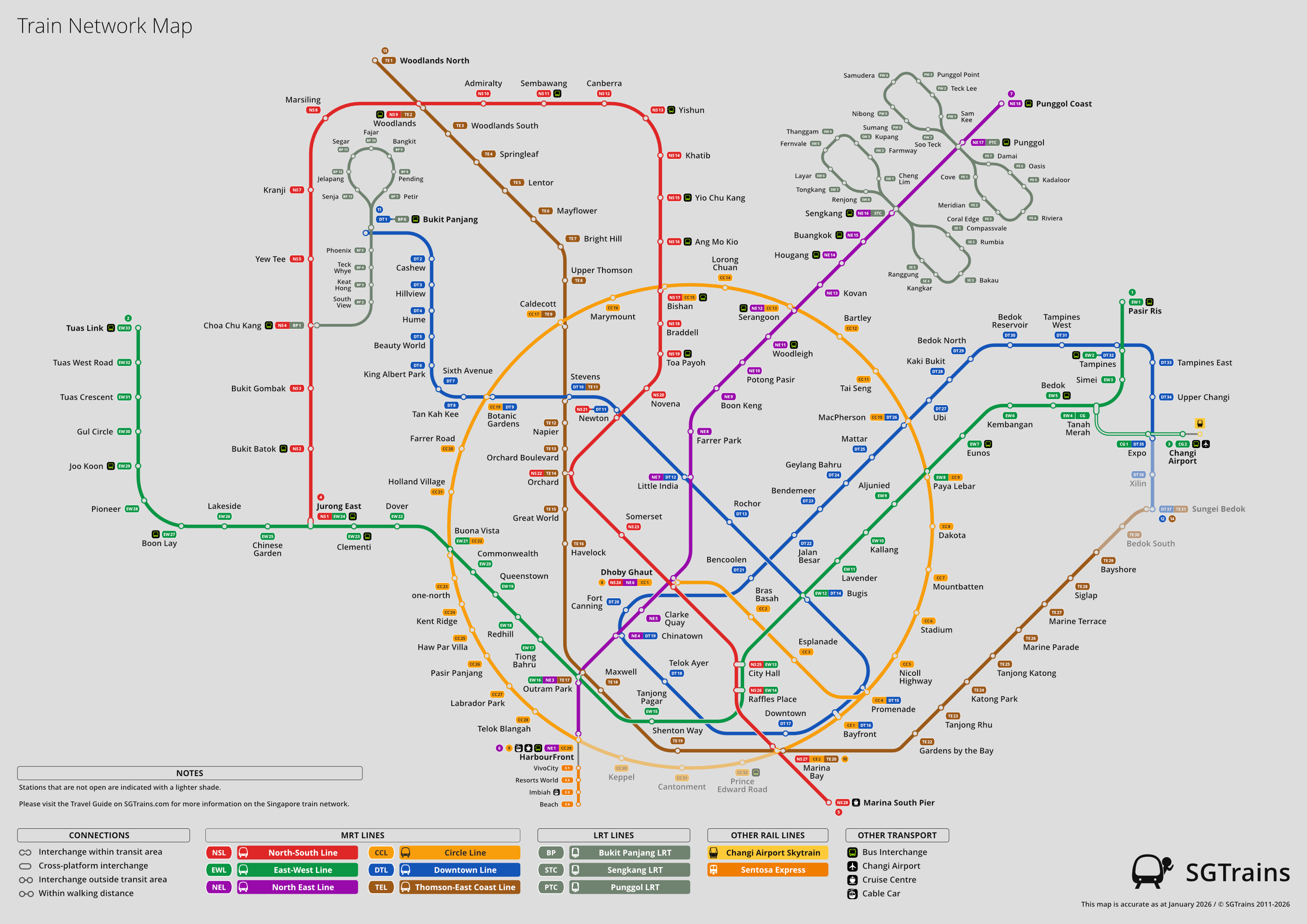 Train Network Map SGTrains Train Network Map SGTrains